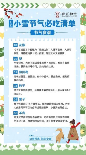 小雪节气吃什么_小雪养生食物推荐-第2张图片-山城妙识 小雪节气吃什么_小雪养生食物推荐-第2张图片-山城妙识