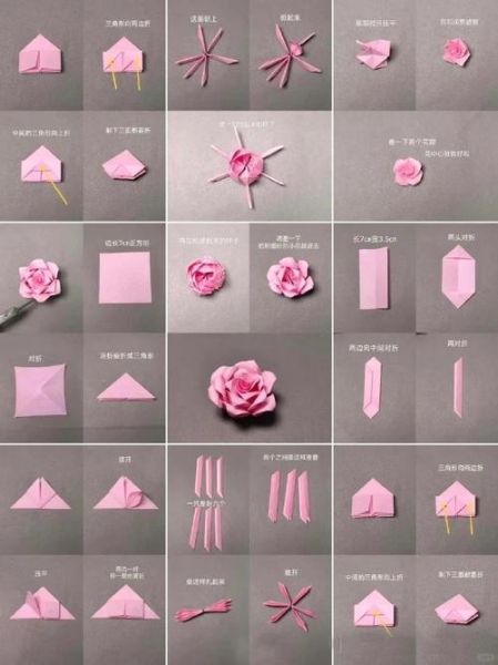 手工玫瑰花折纸教程_怎么折出立体玫瑰-第2张图片-山城妙识 手工玫瑰花折纸教程_怎么折出立体玫瑰-第2张图片-山城妙识