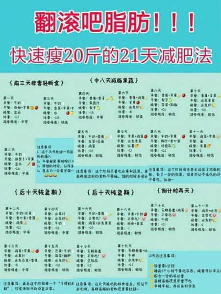 减肥食谱大全21天_如何坚持不反弹-第1张图片-山城妙识