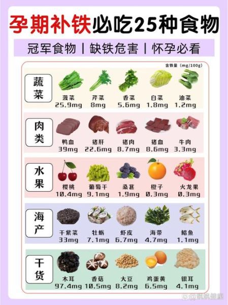 孕期补铁的食物有哪些_孕妇缺铁吃什么最快-第2张图片-山城妙识