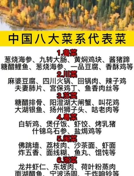 中国八大菜系有哪些_各菜系代表菜-第1张图片-山城妙识 中国八大菜系有哪些_各菜系代表菜-第1张图片-山城妙识
