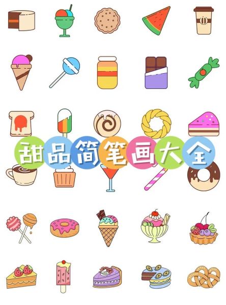 甜品简笔画怎么画_零基础也能学会的甜品简笔画教程-第2张图片-山城妙识 甜品简笔画怎么画_零基础也能学会的甜品简笔画教程-第2张图片-山城妙识